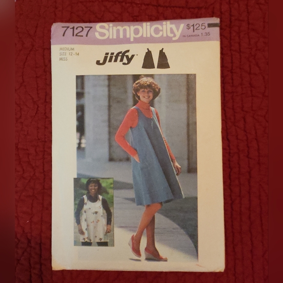 Simplicity | Other | Vintage 975 Simplicity Sewing Pattern 7127 Size ...
